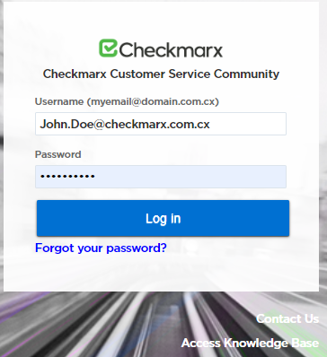 How do I login to the Checkmarx Community Portal?
