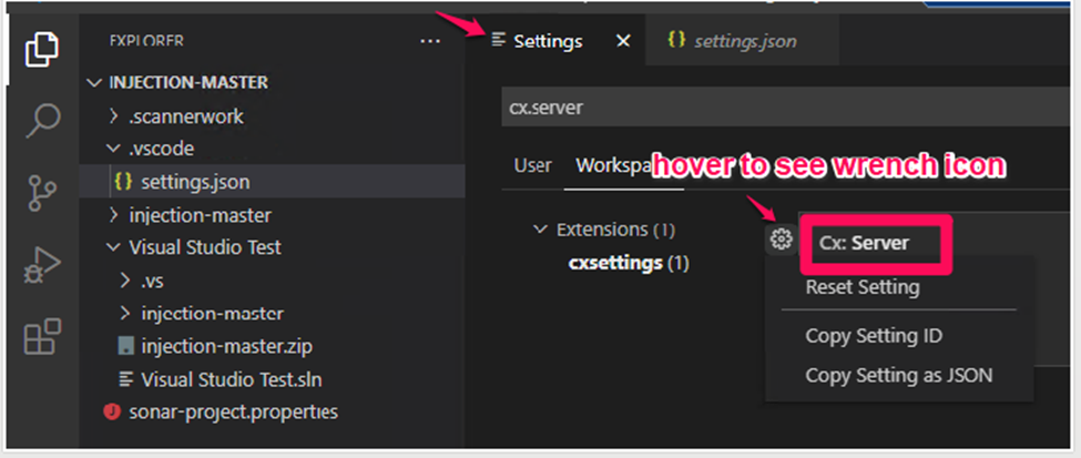 VSCode Checkmarx Extension how avoid Error – “Provided "encrypted" must decrypt to a non-empty ...