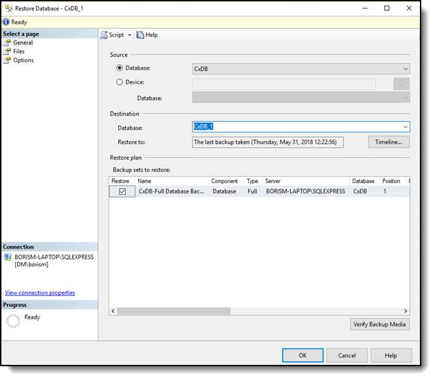 How to Restore the Checkmarx Database