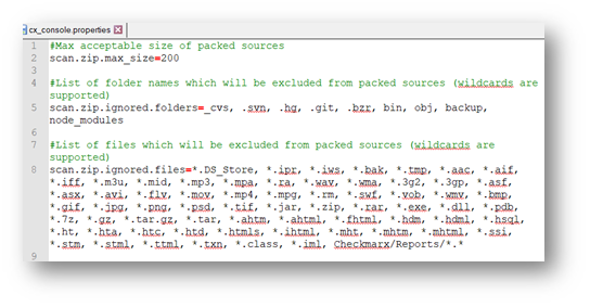 Excluding folders and\or file types from scan via CLI