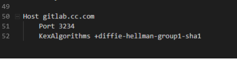 Connection to GIT repository with non-default ssh port fails