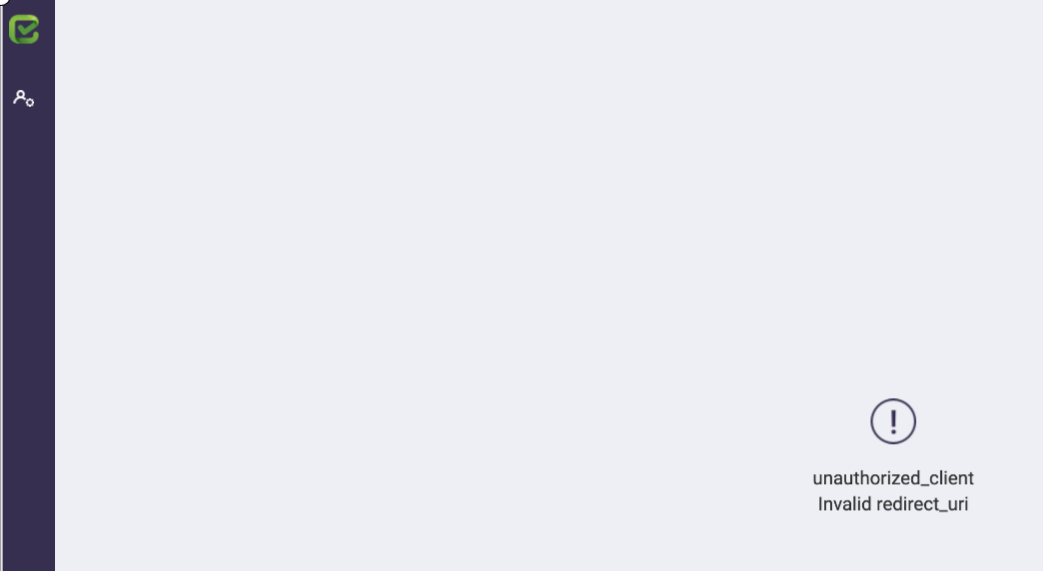 "unauthorized_client Invalid redirect_uri" error when attempting to ...